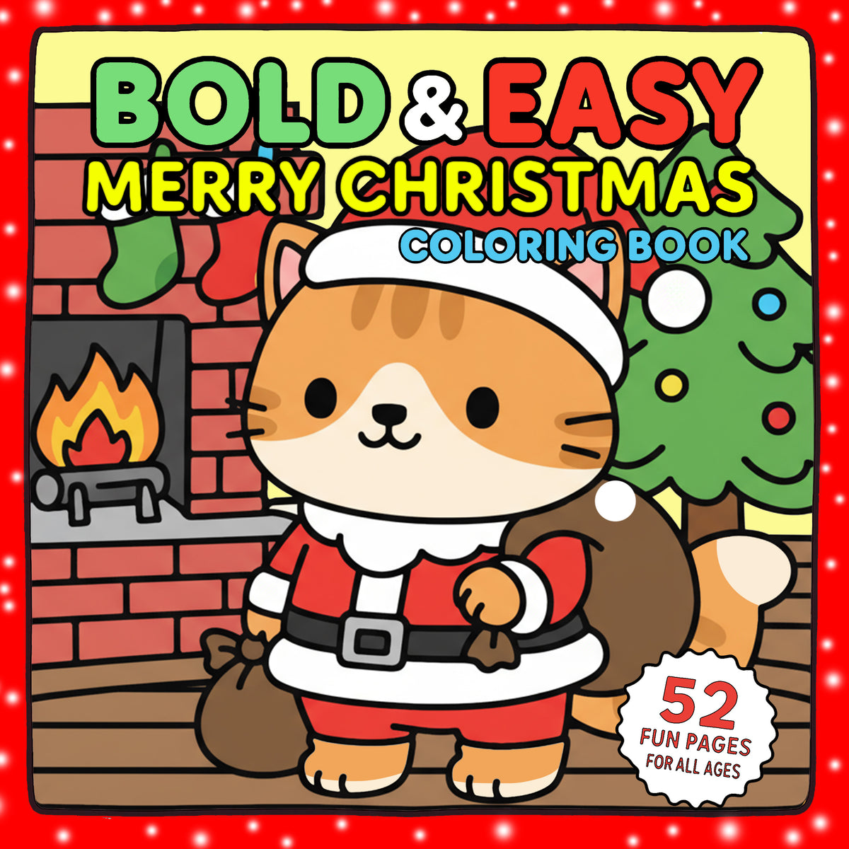 Bold & Easy: Merry Christmas Colouring Book – Art & Hobby