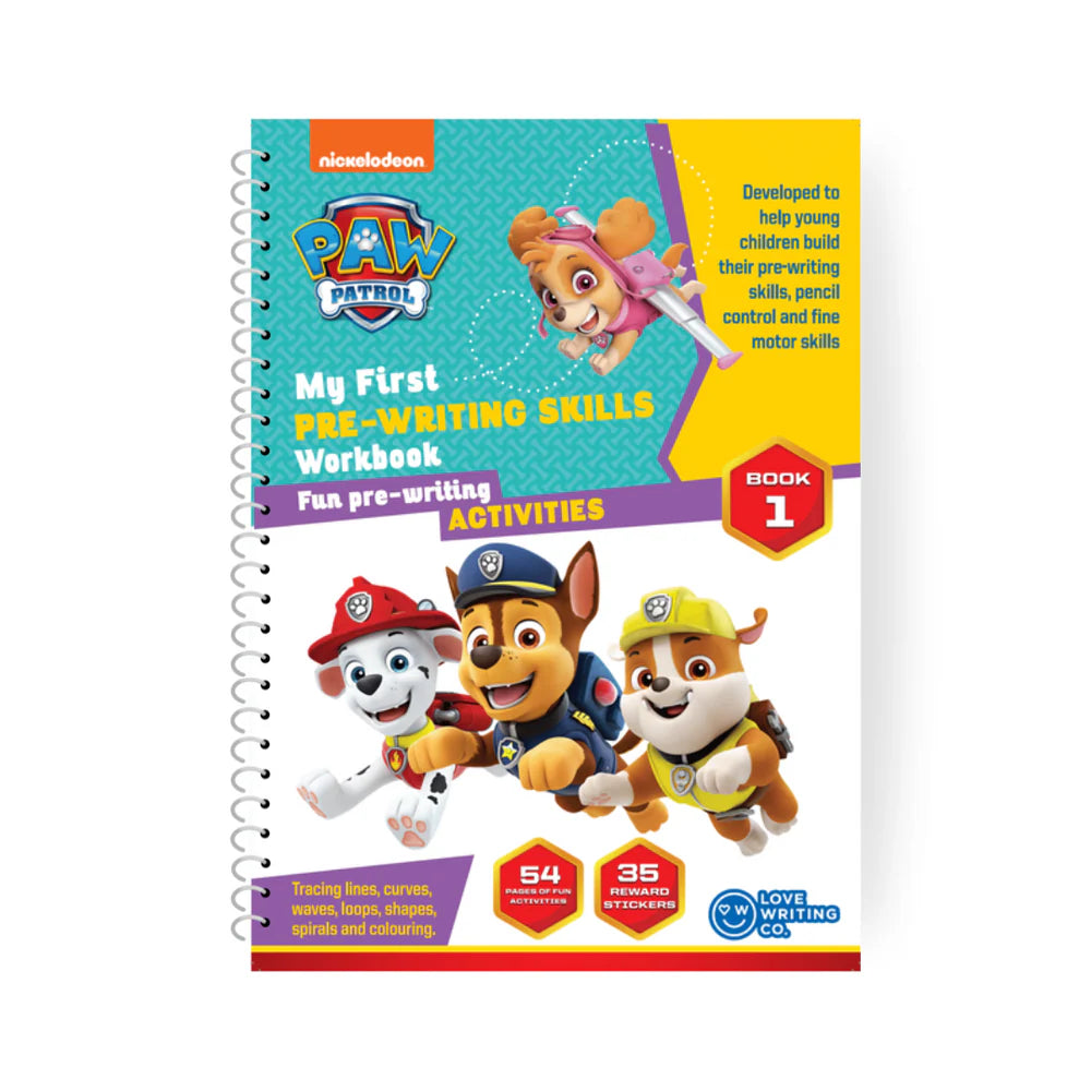 PAW Patrol My First Pre-Writing Skills Activity Book: Ages 2+ – Art & Hobby