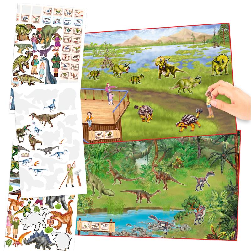 Create Your DINO ZOO Sticker Book – Art & Hobby
