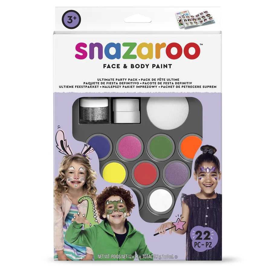 Snazaroo Face Paint Kit - Ultimate Party Pack – Art & Hobby