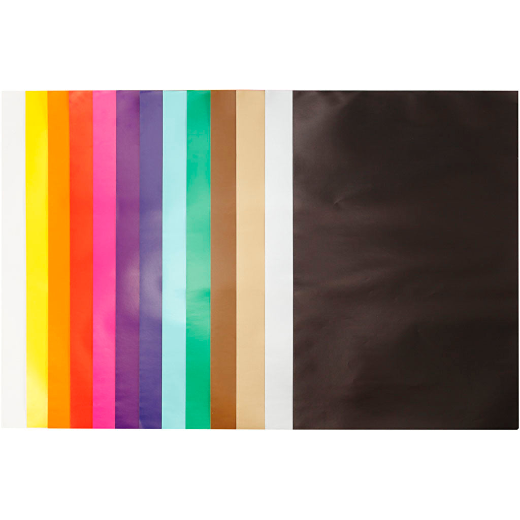 Glazed Paper Sheet 24x32cm 80g - Assorted Colours (50 Sheets) – Art & Hobby