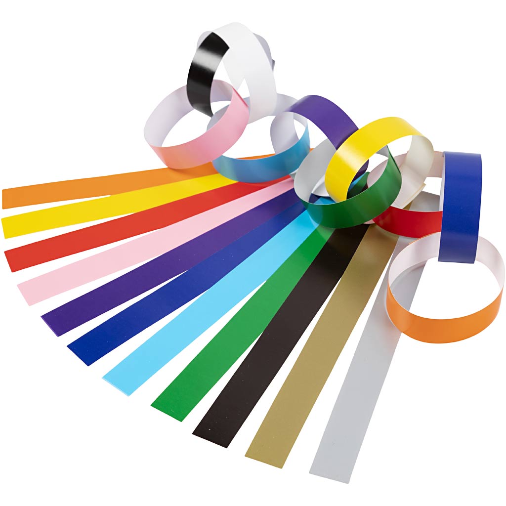 Paper Chains L: 16cm W: 15mm - Assorted Colours (2400 Pieces) – Art & Hobby