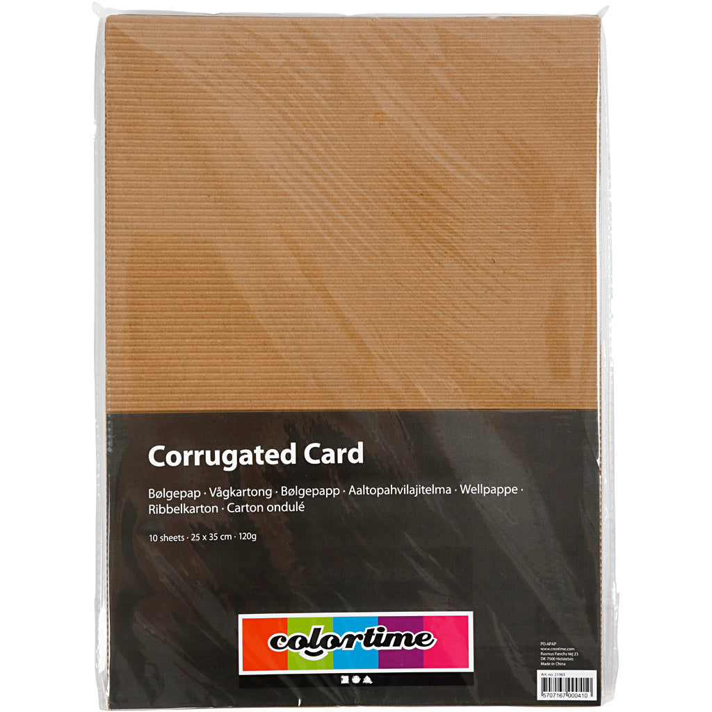 Corrugated Card Sheet 25x35cm 120g (10 Sheets) – Art & Hobby