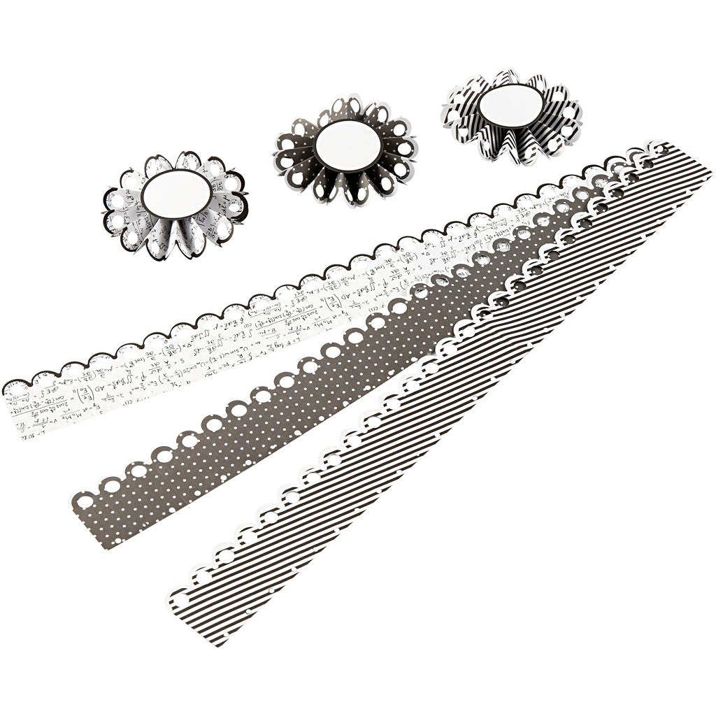 Paper - Rosettes Diameter 8cm 160g (6 Pieces) – Art & Hobby