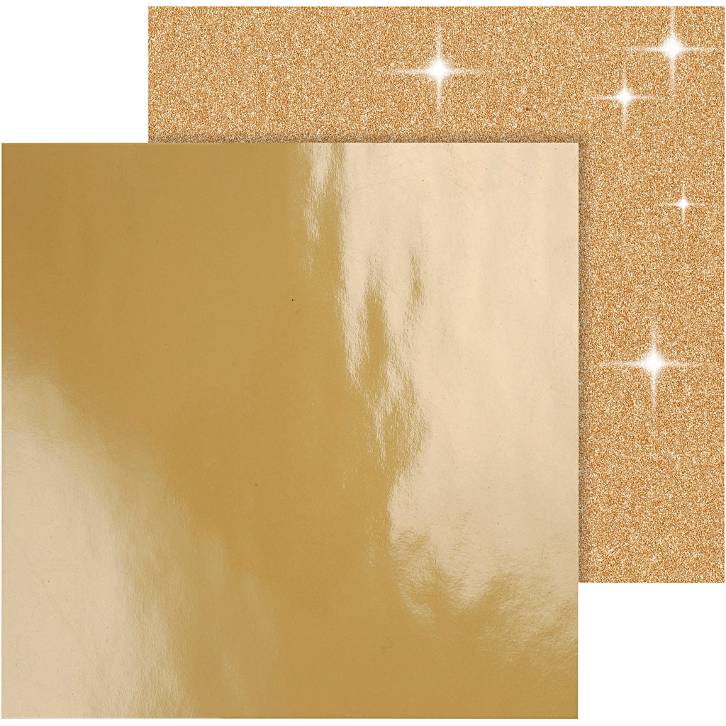 Design Paper Sheet 30.5x30.5cm 120+128g - Gold (2 Sheets) – Art & Hobby