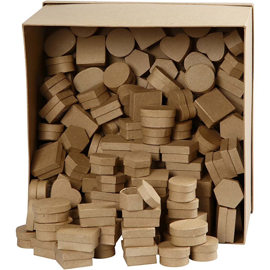 Mini Boxes H: 3cm Diameter 4-6cm (144 Pieces) – Art & Hobby