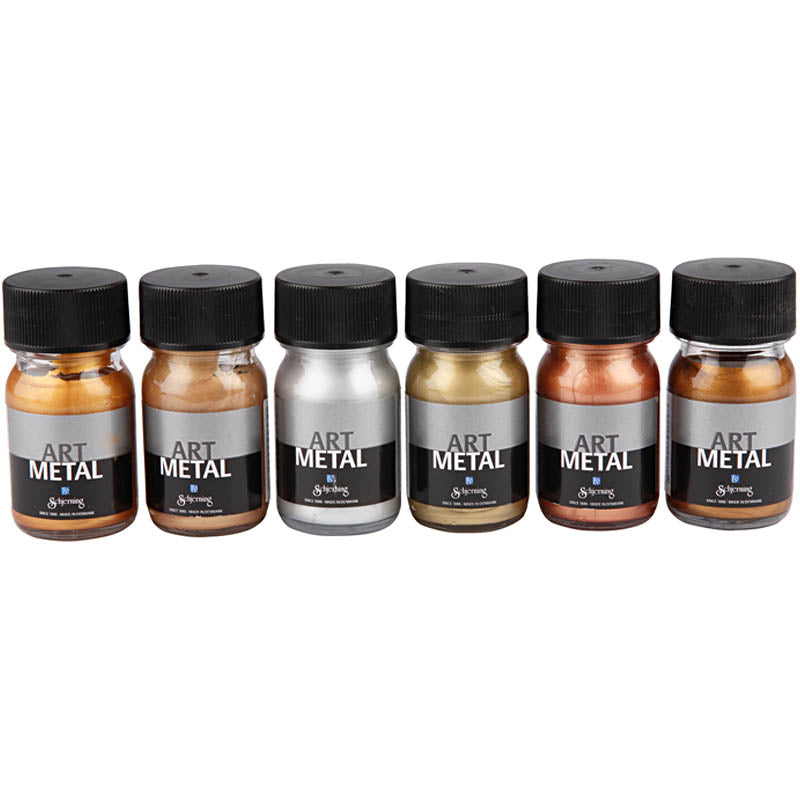 Craft Paint Metallics - Metallic Colours 6x30ml – Art & Hobby