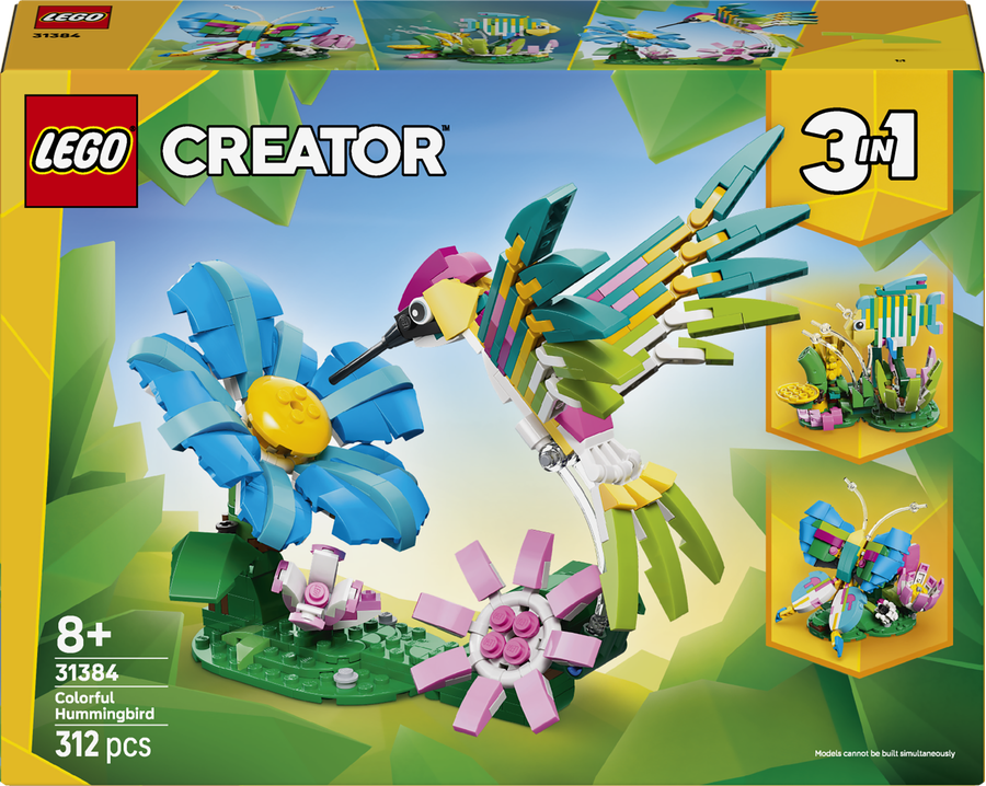 LEGO Creator 3 in 1 - Wild Animals: Colorful Hummingbird – Art & Hobby