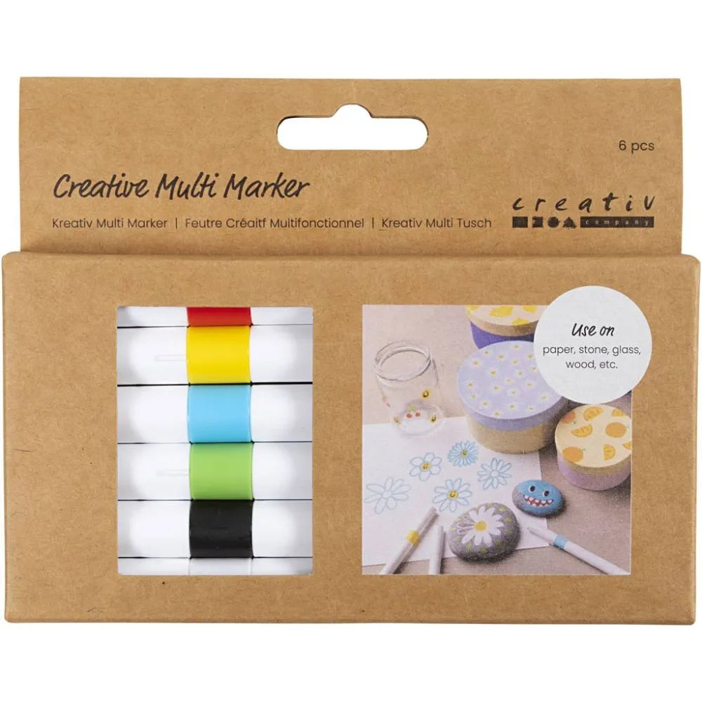 Creative Multi Markers - 6 Pack | Art & Hobby