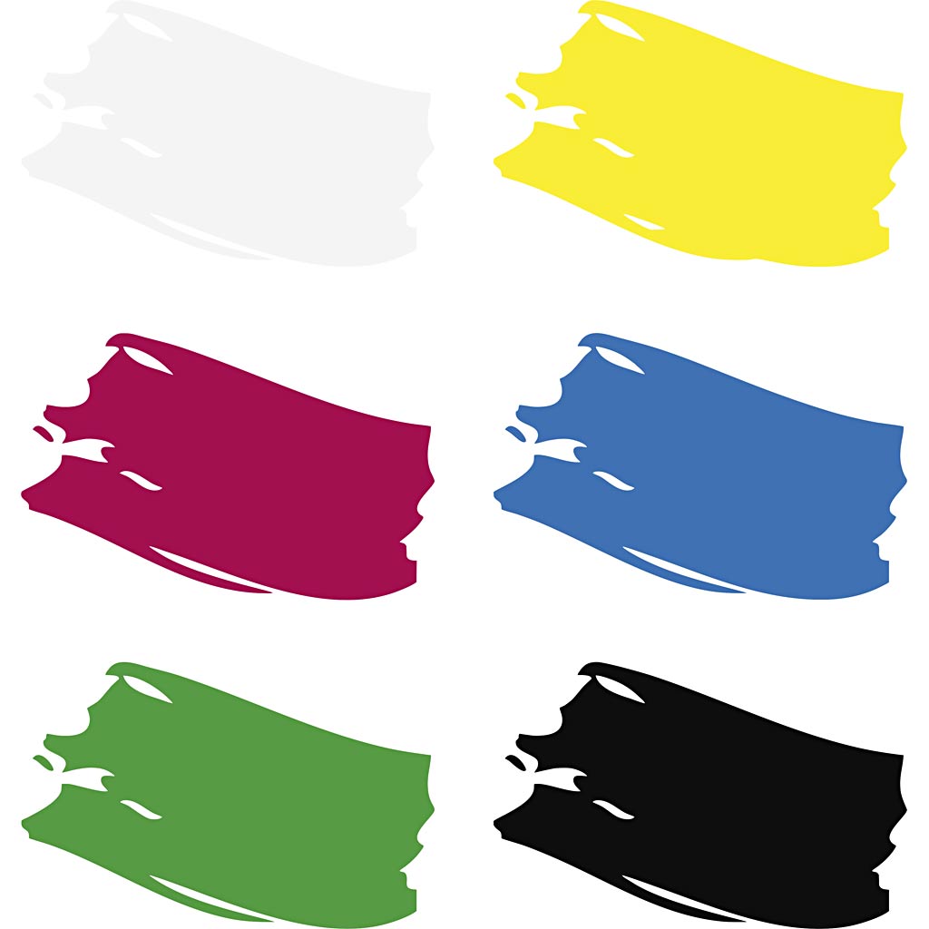 Plus Colour Craft Paint - Primary Colours (6x60 ml) – Art & Hobby