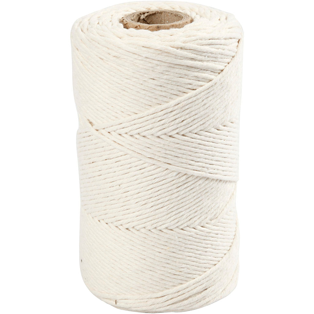 Macramé Cord L:198 M Dia.2mm - Off-White 330g – Art & Hobby