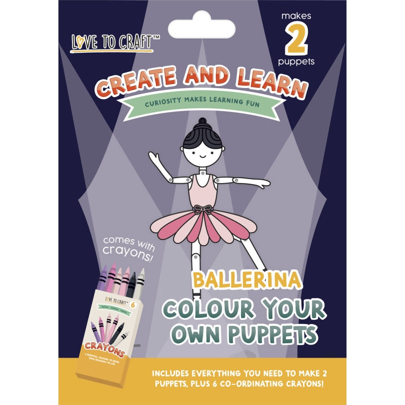 Colour Your Own Puppets Ballerina