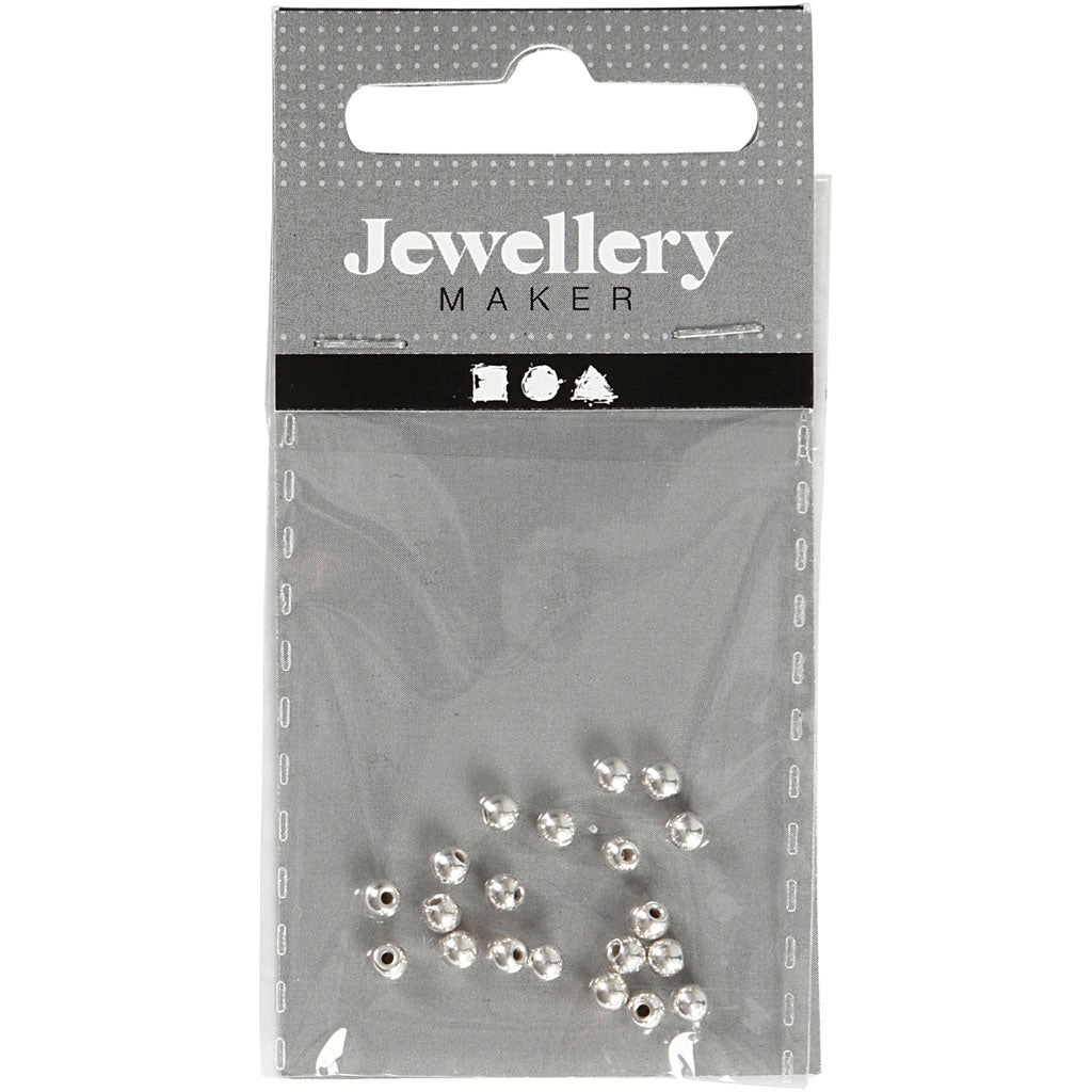 Memory Wire End Caps Diameter 3mm Hole Size 1mm - Silver-Plated (20 Pi ...