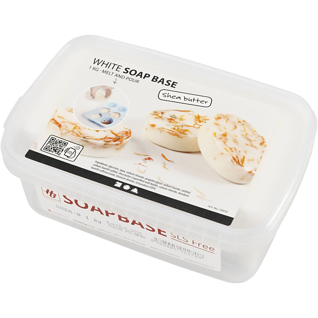 Soap Base with Shea Butter - White 1kg – Art & Hobby