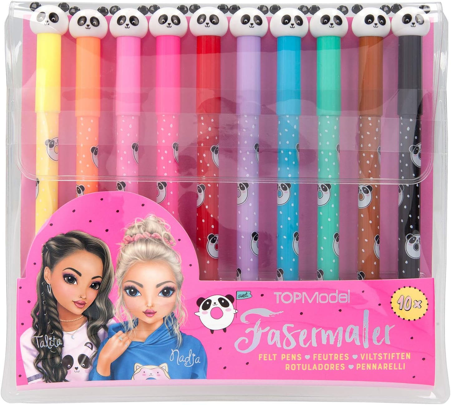 TOPModel 8678 Fibre-Tip Pens Set in Sweet Candy Cake Design