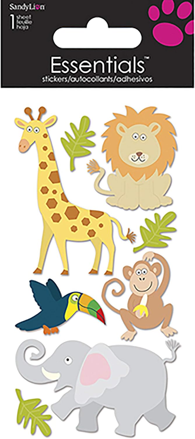 Essentials Sticker Sheet - Zoo Animals