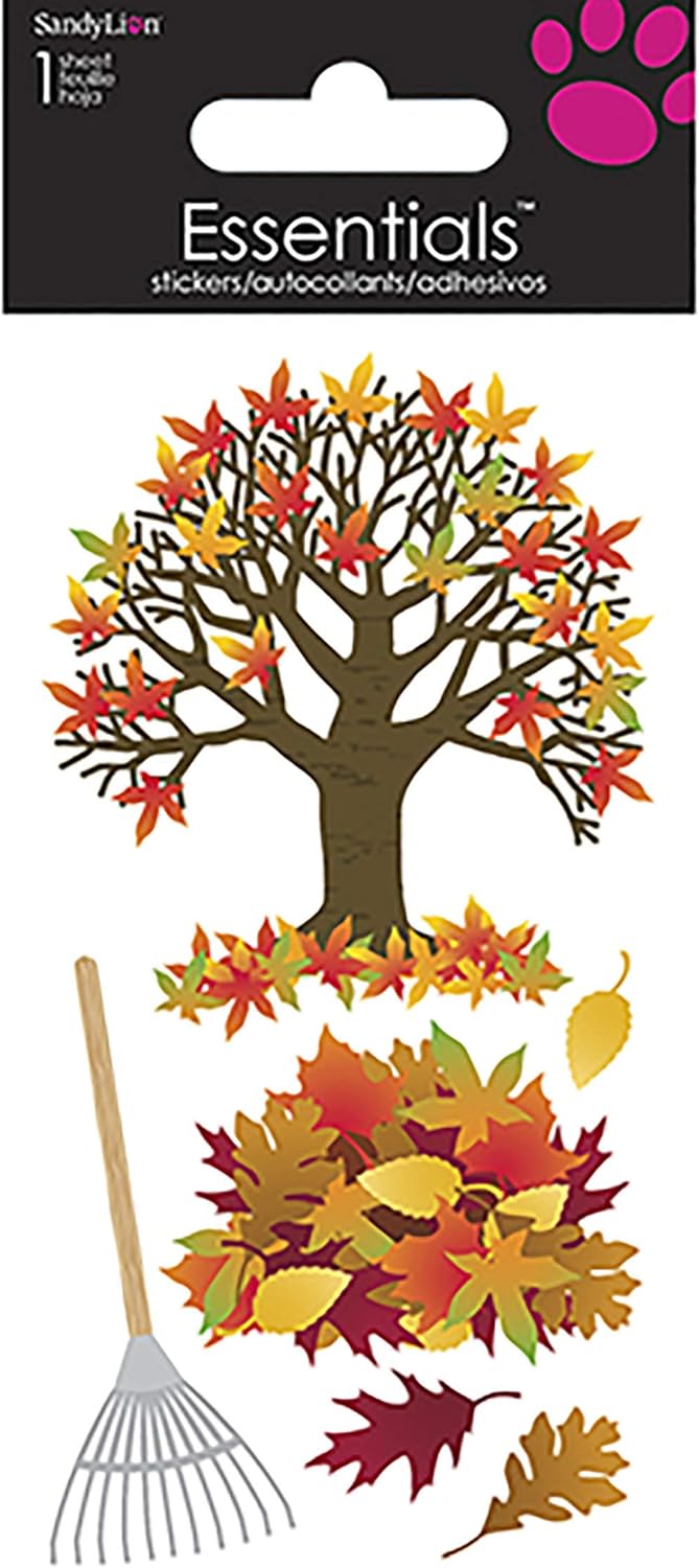 Essentials Stickers - Autumnal Tree with Leaves