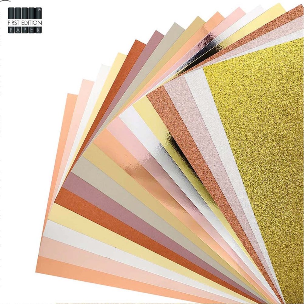 First Edition 6in x 6in Metallic Effect Paper Pad – Art & Hobby