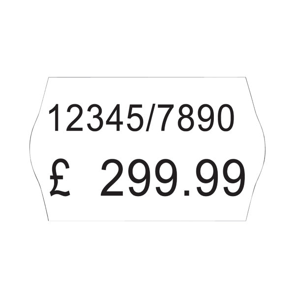 Avery Dennison 2-Line Permanent Label 16x26mm White (Pack of 12000) WP