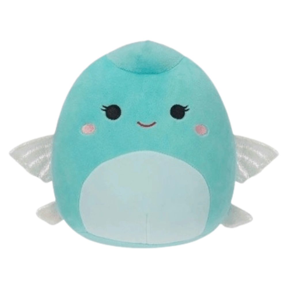 Squishmallows 7.5 Inch Janie Light Teal Flying Fish – Art & Hobby