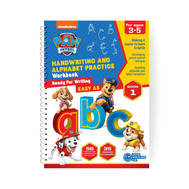 Paw Patrol Handwriting & Alphabet Practice Book: Ages 3-5 – Art & Hobby