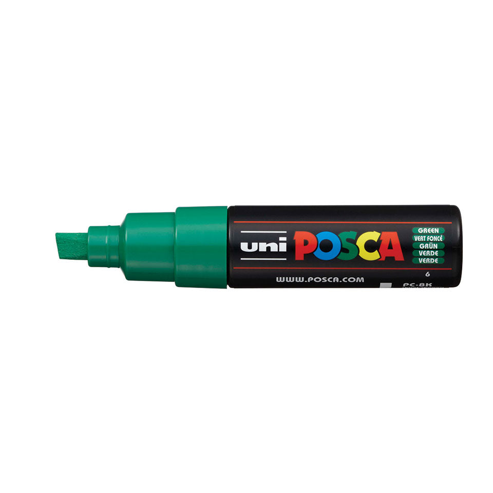 UNI POSCA 8MM MARKER GREEN SINGLE