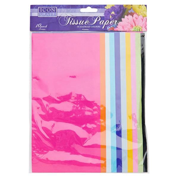 Icon Craft Tissue Paper - Bright (10 Pack) – Art & Hobby