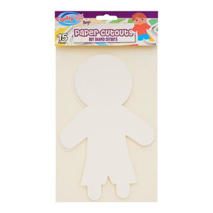 Paper Cutouts - Boys (15 Pack)