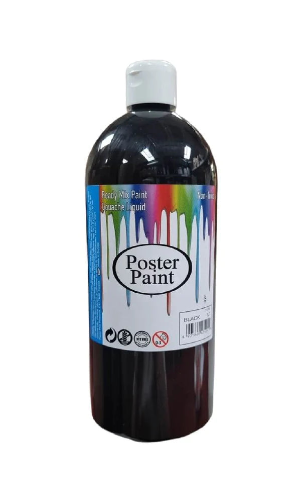 Poster Paint Black (1litre)