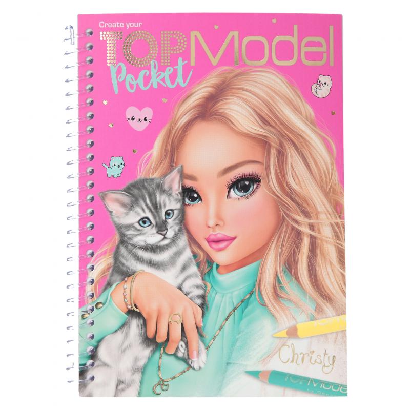 TOPModel 120 Page Pocket Colouring Book