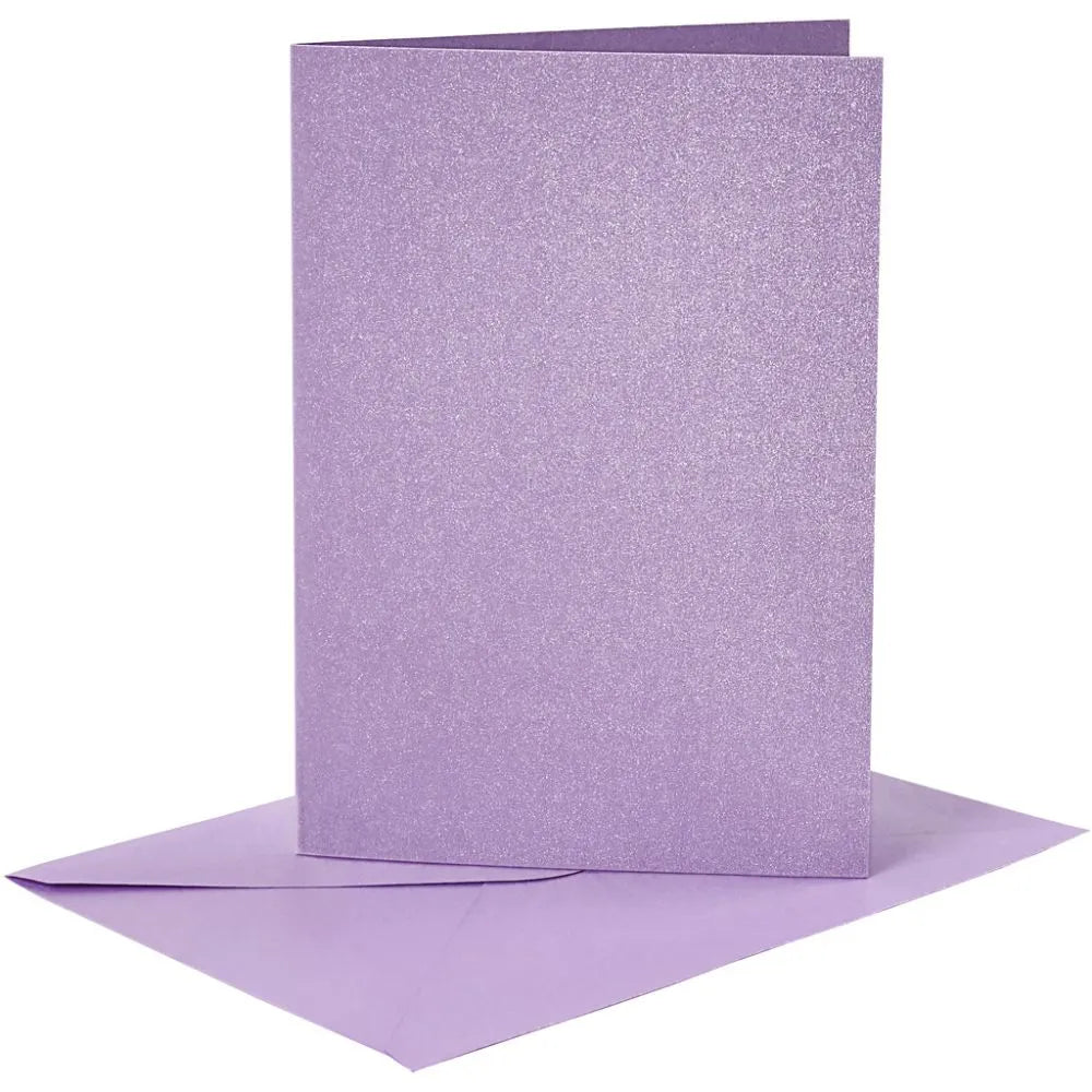 Cards/Envs Purple, card size 10.5x15 cm,