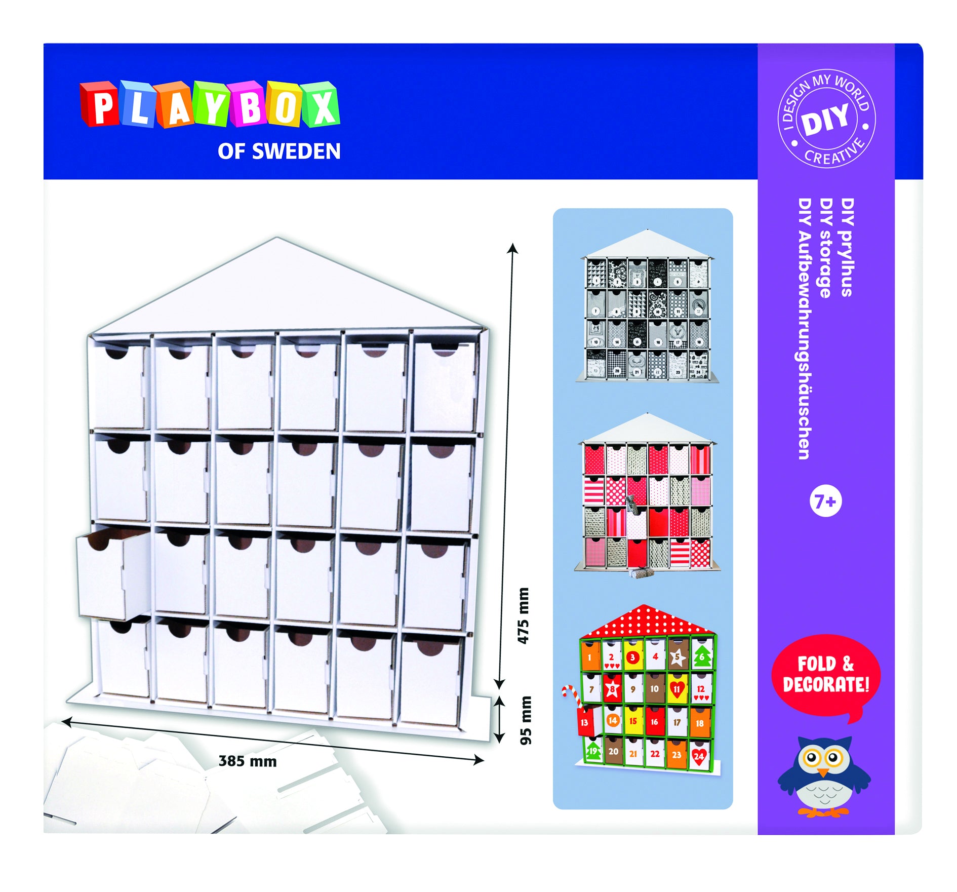 Craft set calender storage
