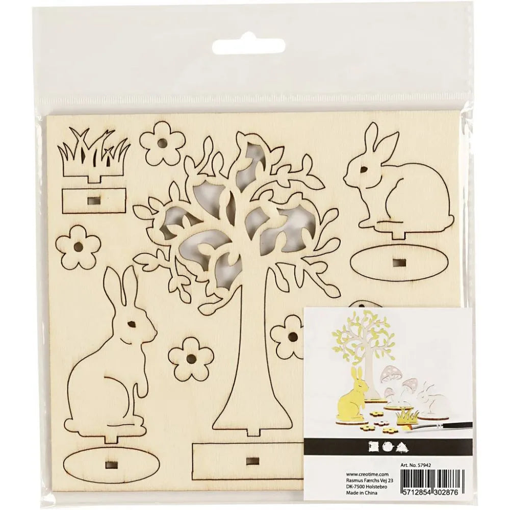 Self-assembly Figures, L: 15.5 cm, W: 17 cm, 1 pac