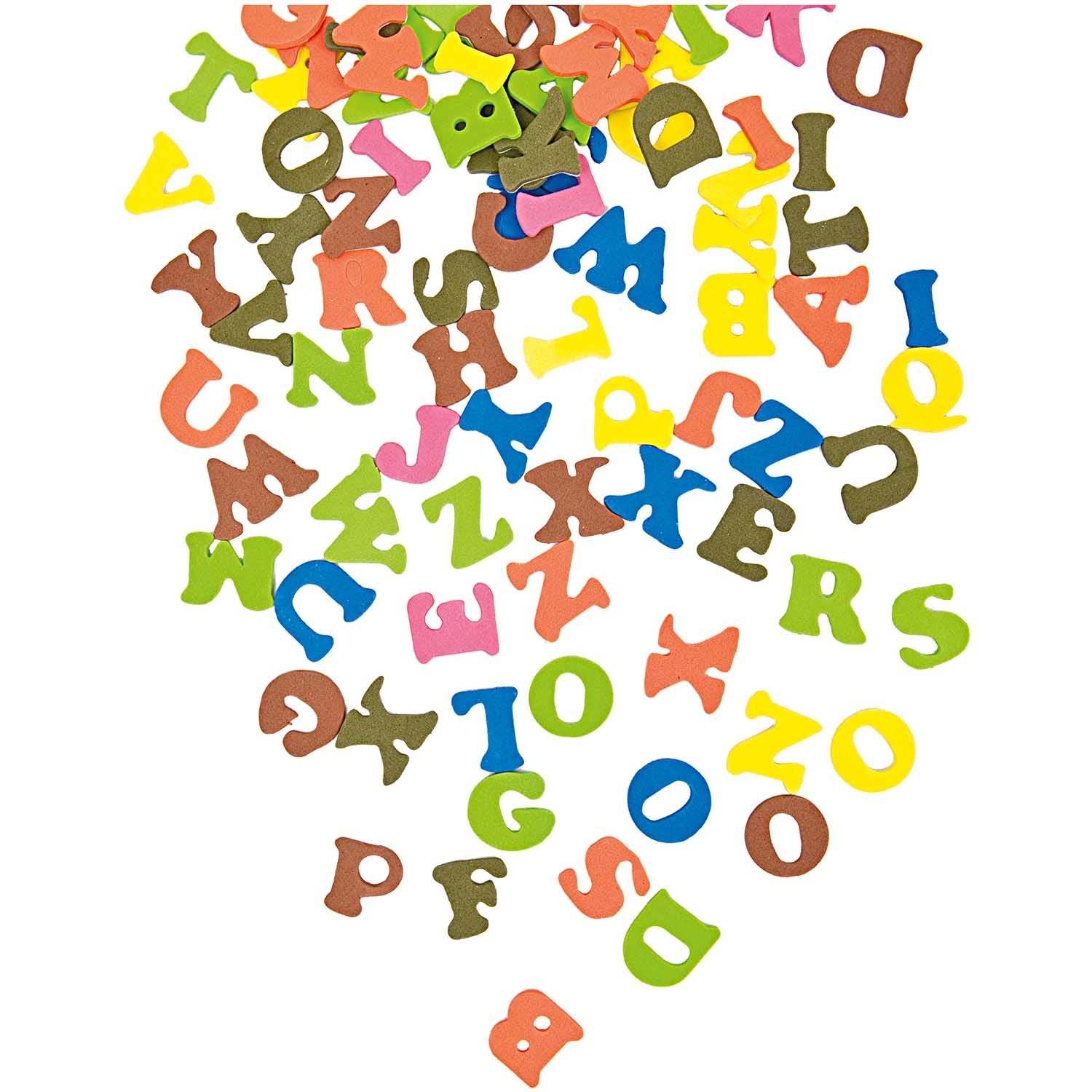 Foam Rubber Letter Alphabet Stickers