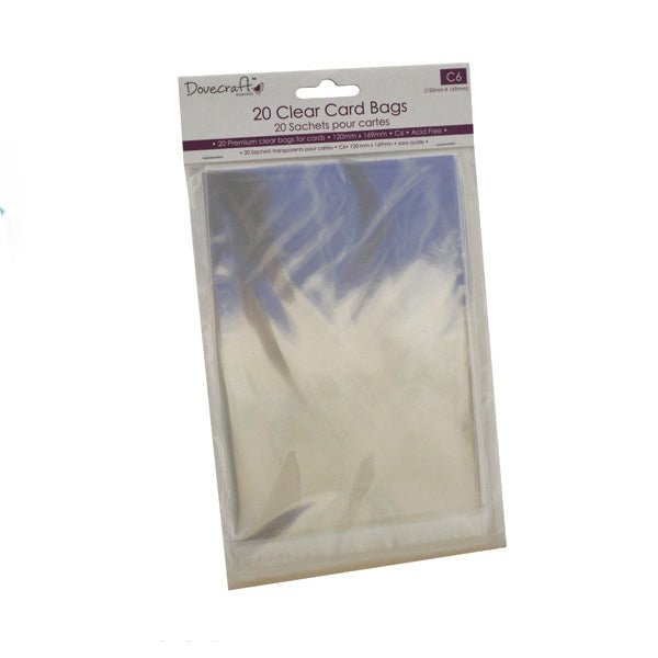 Buy Dovecraft - Clear Card Bags - A6 (20 Pack)
