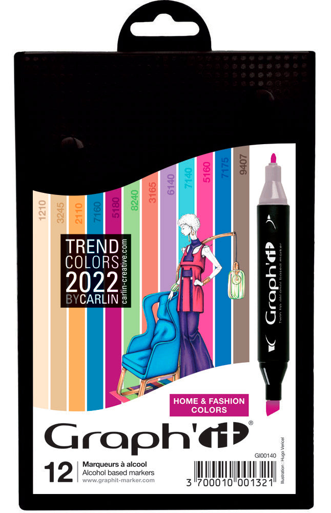 GRAPHIT Set of 12 markers-Home & Fashion 2022
