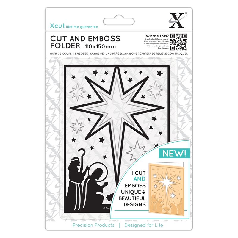 Cut & Emboss Folder - Nativity Star Aperture