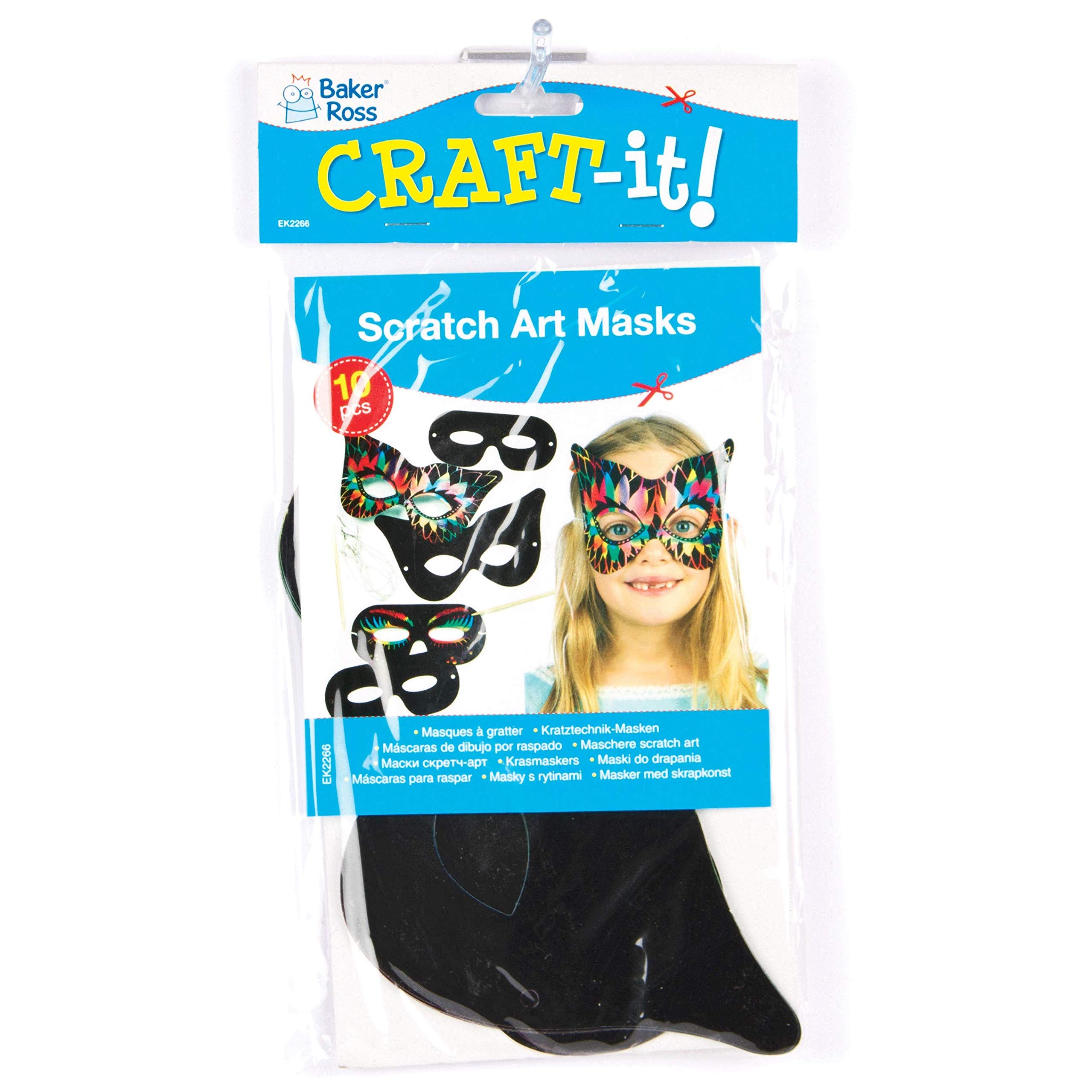 Scratch Art Masks (Pack of 10)