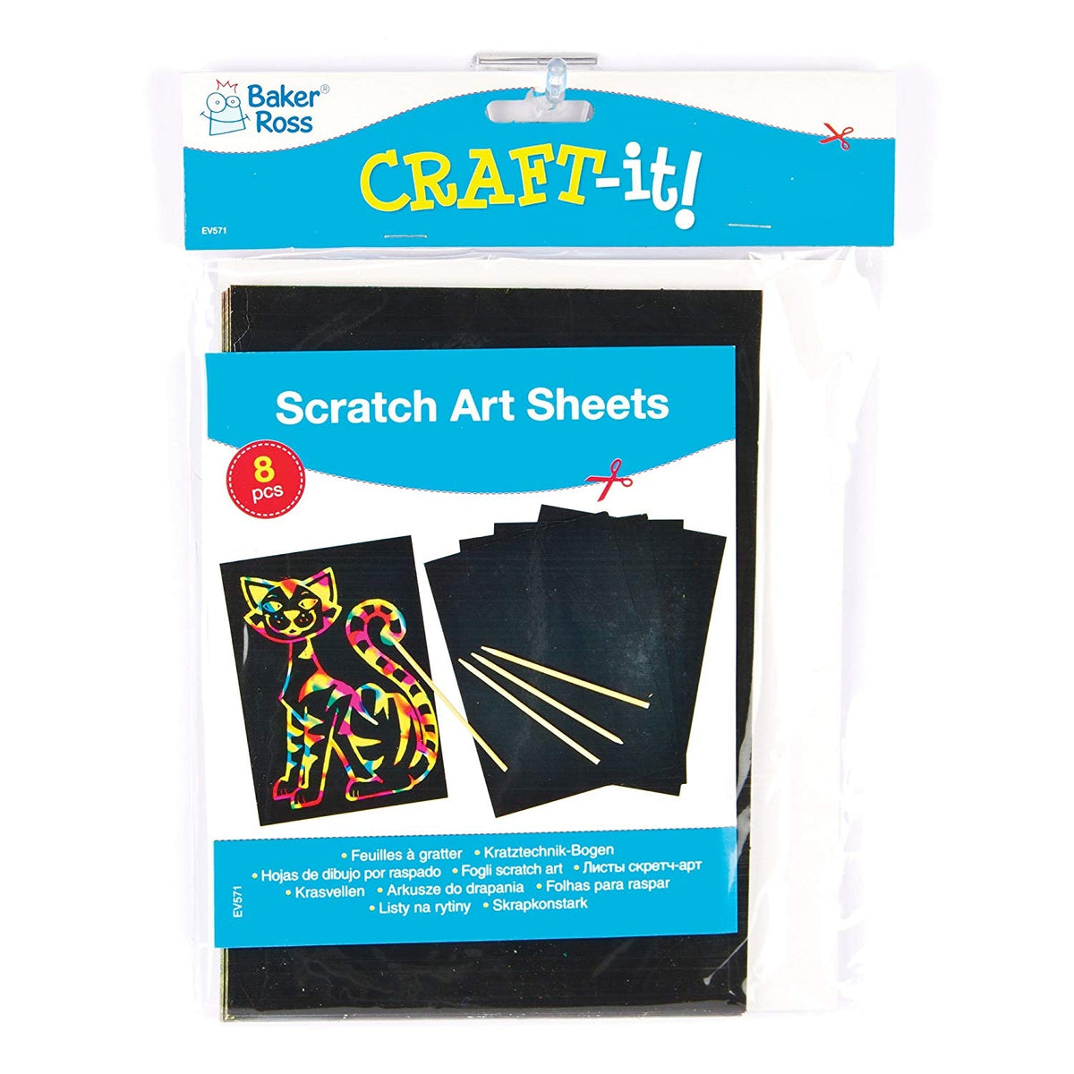 Scratch Art Doodle Sheets (Pack of 8) – Art & Hobby