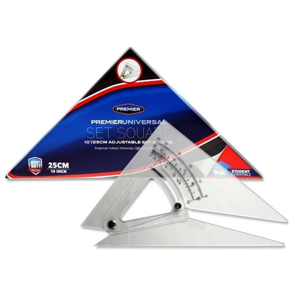 ADJUSTABLE SET SQUARE 25CM – Art & Hobby