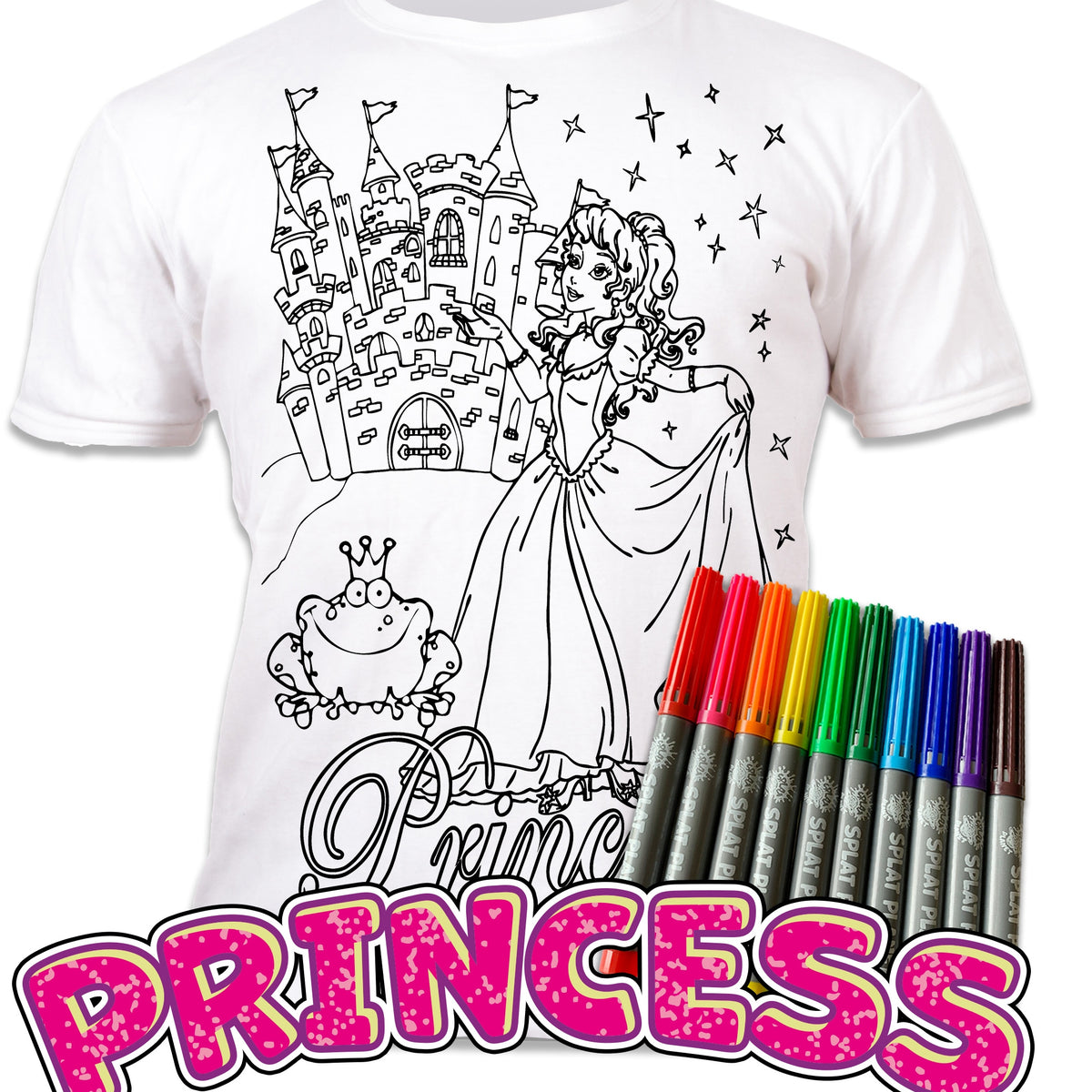 Splat Planet Princess T-Shirt Ages 7-8 Years – Art & Hobby