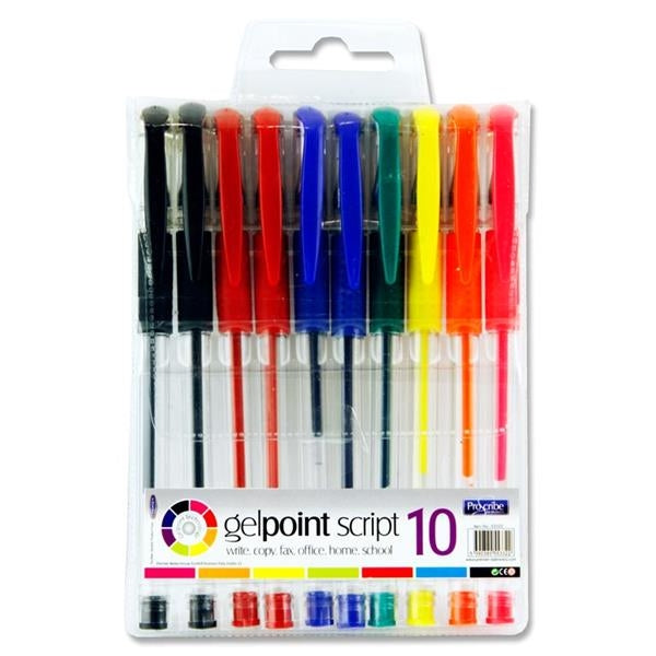 PRO:SCRIBE GEL PENS PK.10