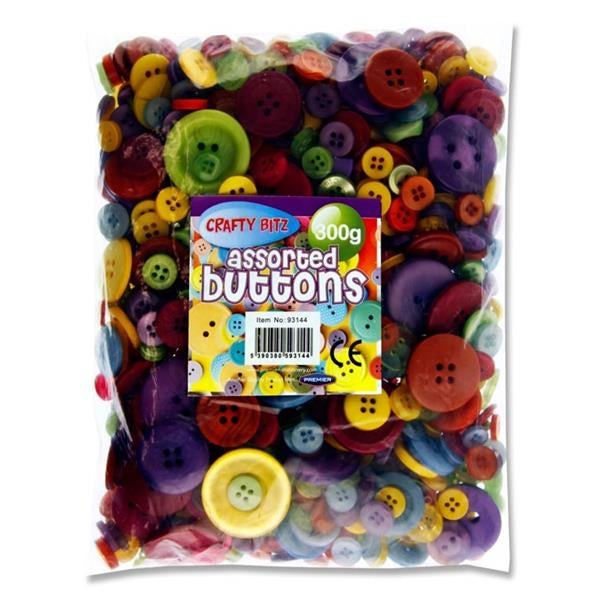 Crafty Bitz 300g Assorted Buttons