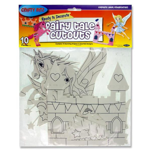 Pkt.10 Ready To Decorate Fairy Tale Cutouts